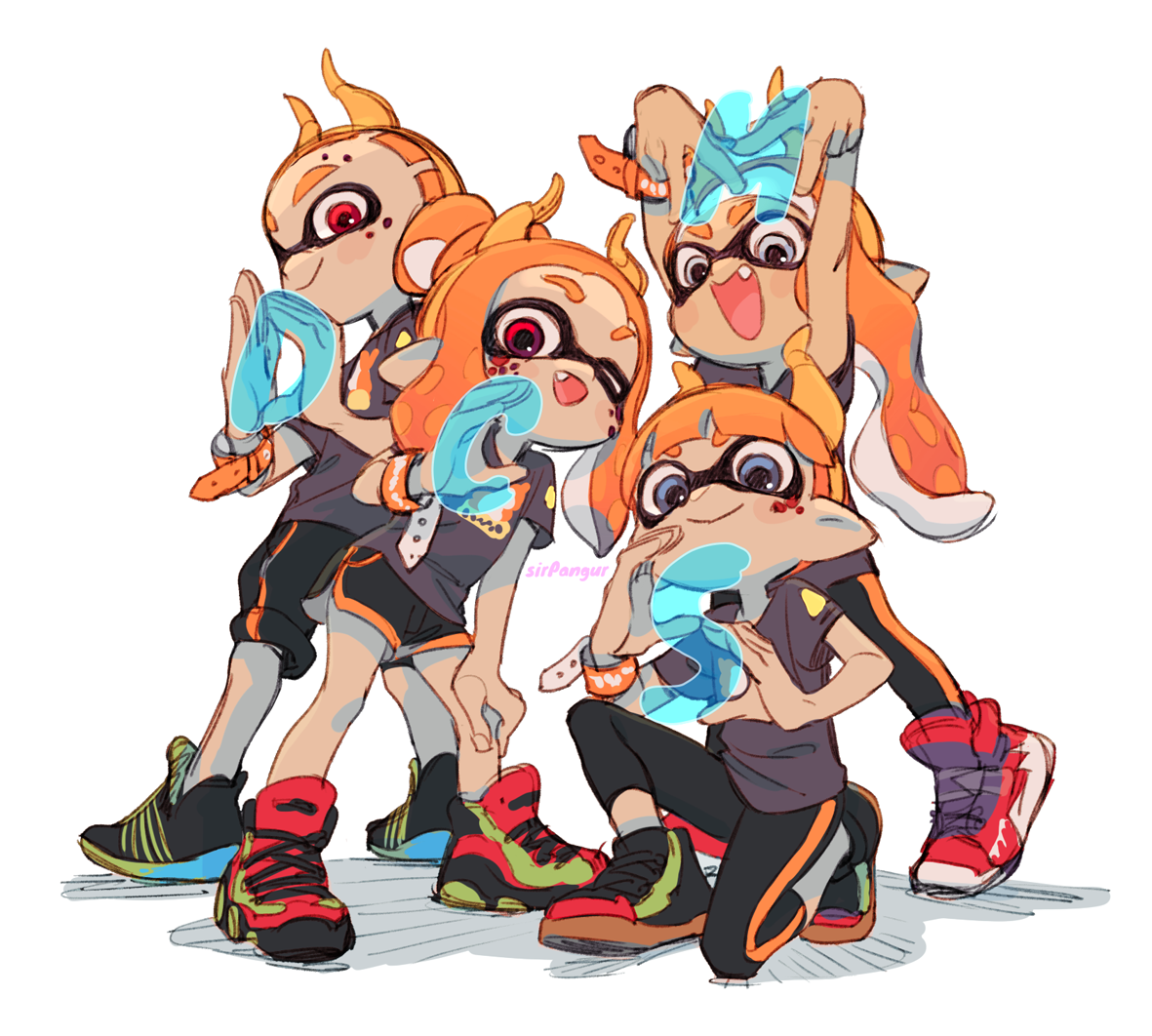 「OUR SPLATOON FAMILY!! ???Diet Melon Cre」|Nina /MIA🛸のイラスト