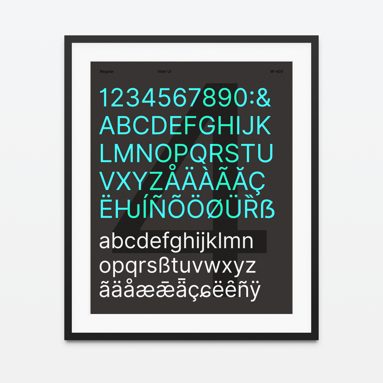 Typeface Posters Sara Pethe Typeface Poster Design, Avenir