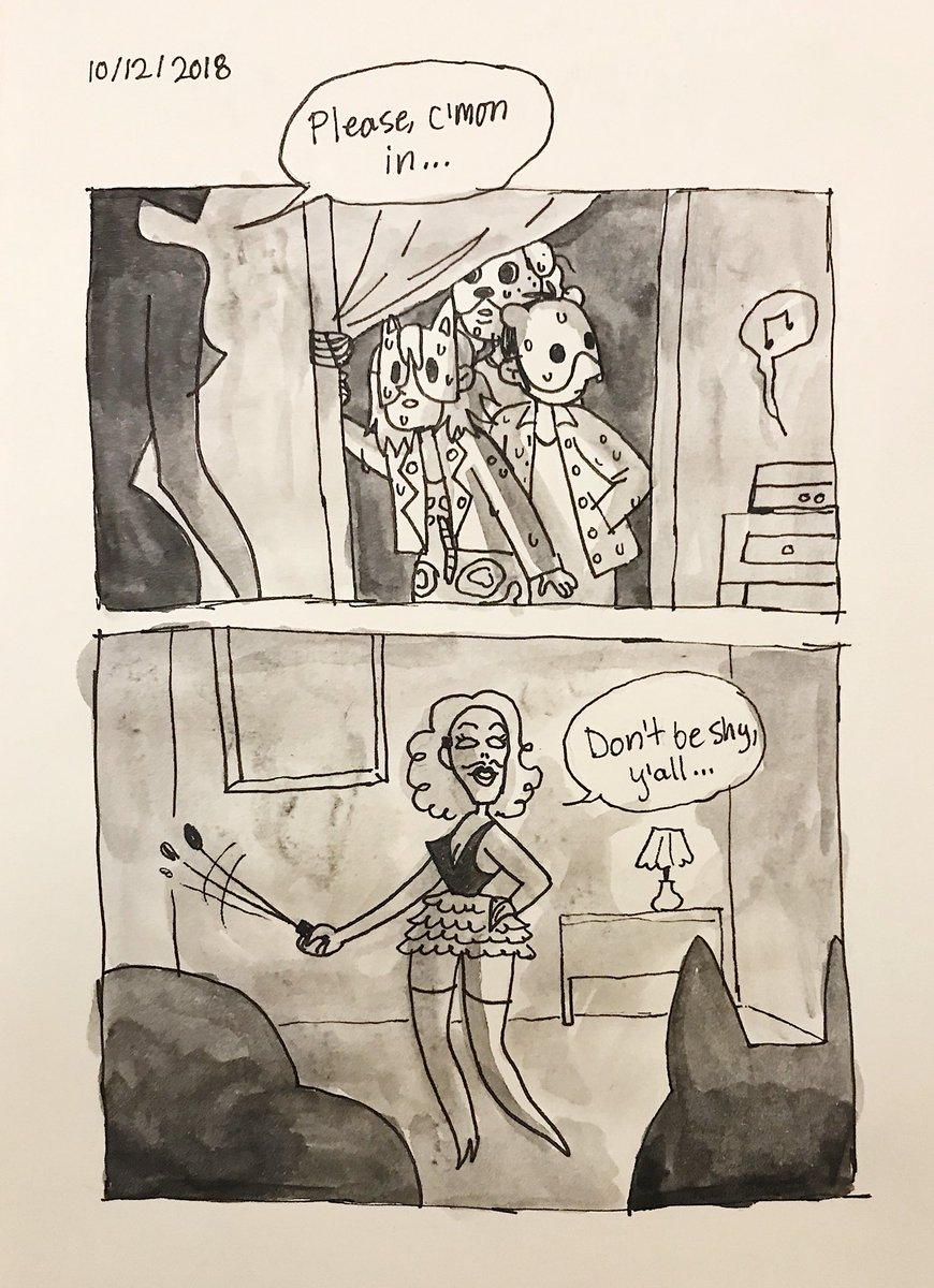 「#inktober day 7 」kasey wllms (lookin for color design work!!!)の漫画