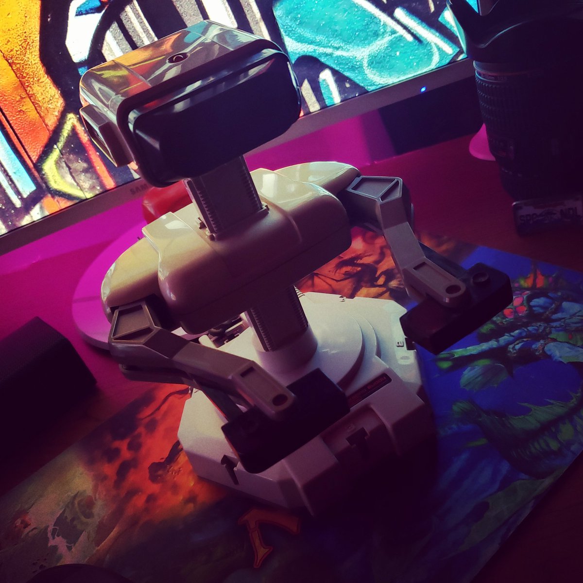 ROB doesn't do much these days, but he still looks cool doing it. # ...