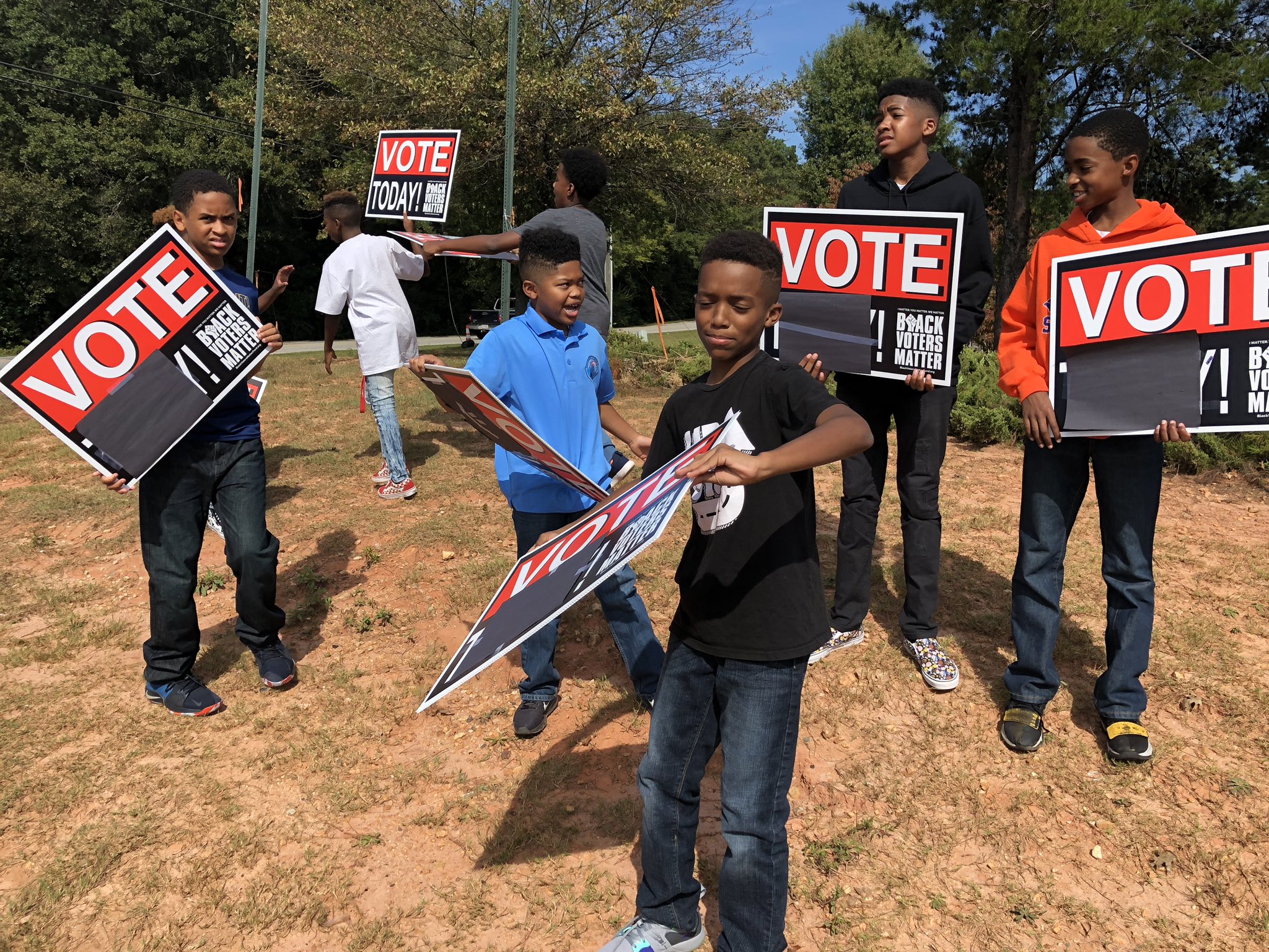 Kira Lerner on Twitter: "These 12-year-old boys are chanting “Black voters bladder” but tbh they ...