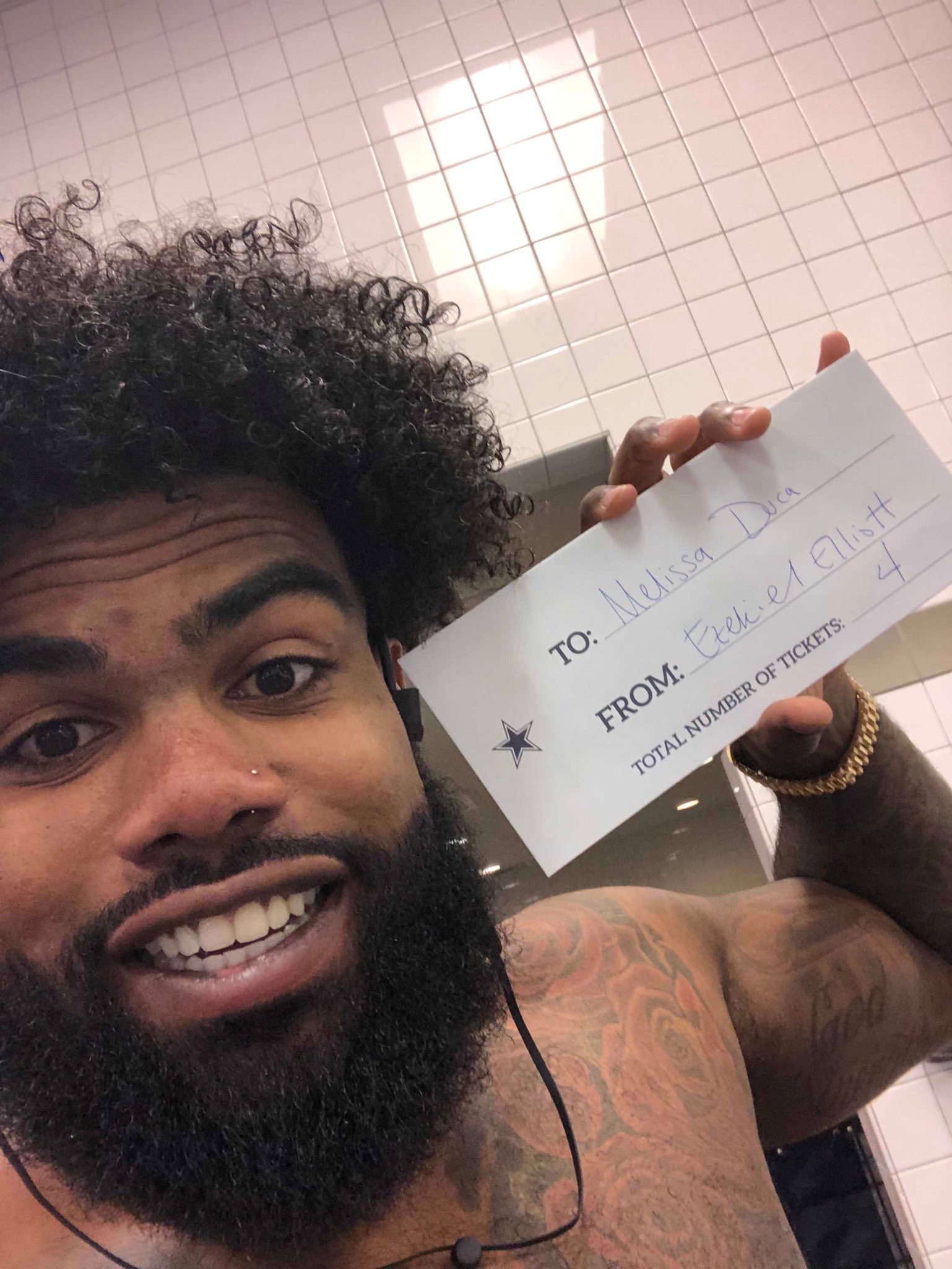 Zeke Elliott Tattoos Cowboys Likely To Release RB Ezekiel Elliott
