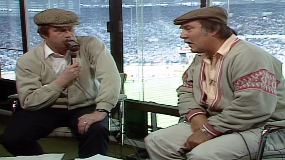 Remembering Peter Brackley. Here, doing his famous Jimmy Greaves ...