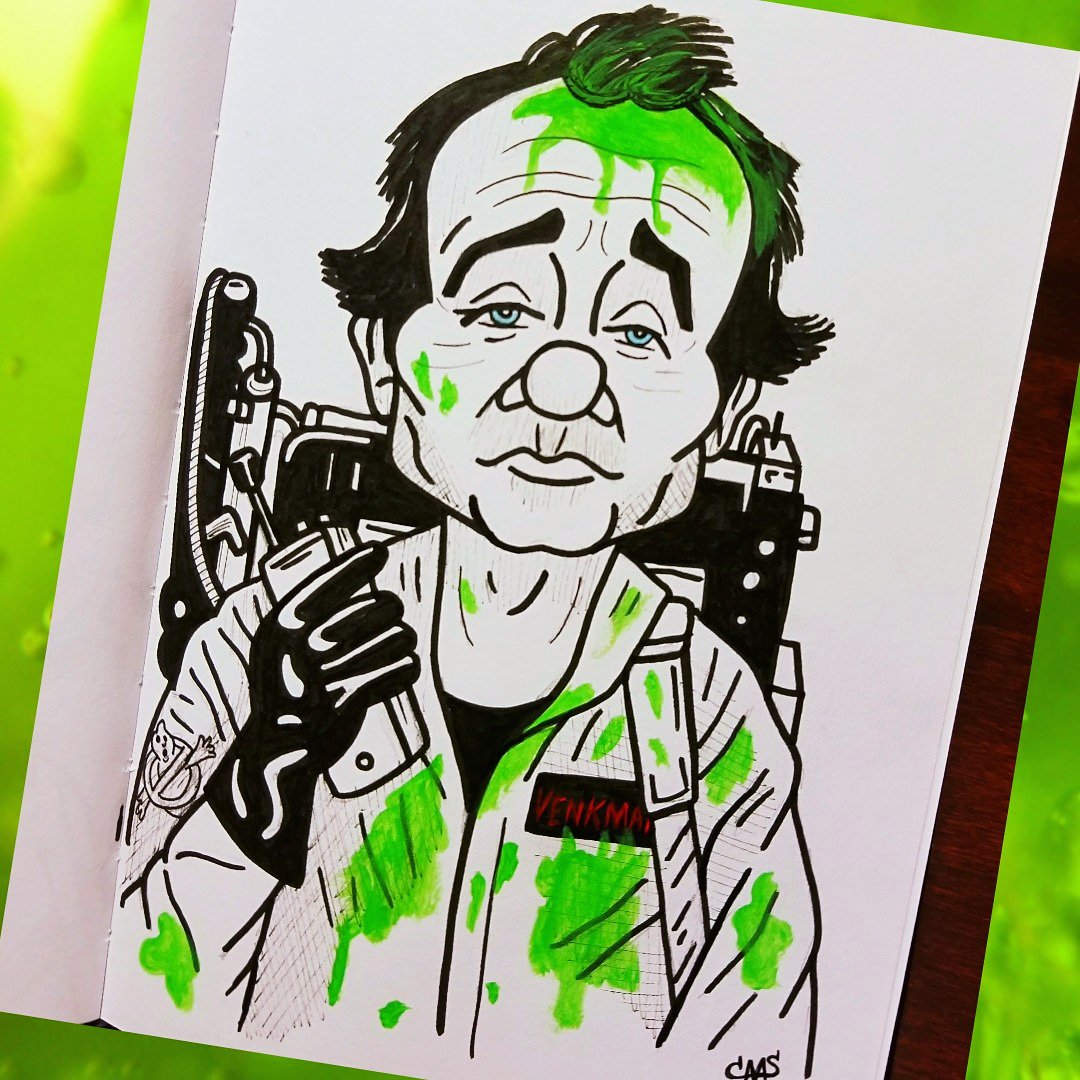 Bill Murray Ghostbusters Drawing