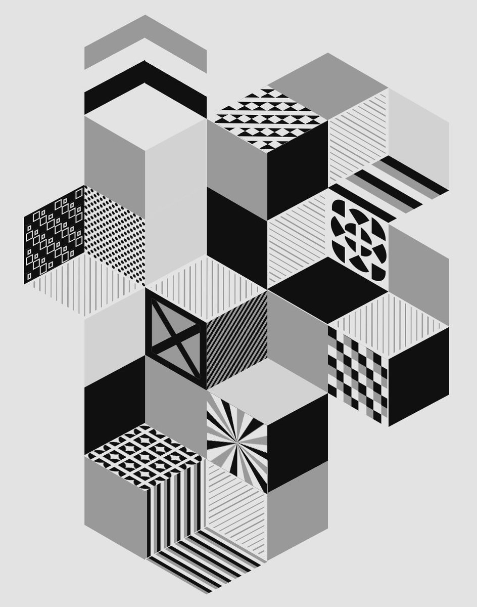 “A collection of Bauhaus posters made with CSS Grid, and CSS generated ...