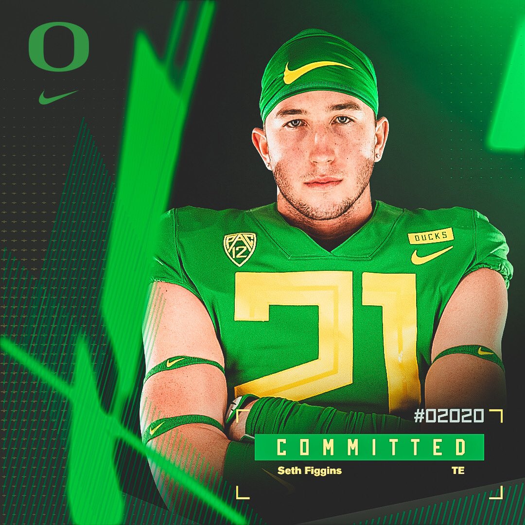 2020 3* TE Seth Figgins commits to Oregon : r/CFB