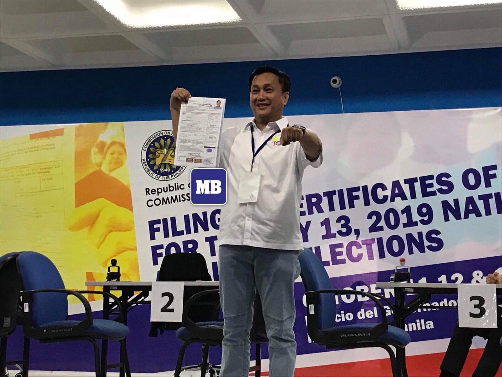 Manila Bulletin News on Twitter: "LOOK: Former MMDA chairman Francis Tolentino just filed his ...