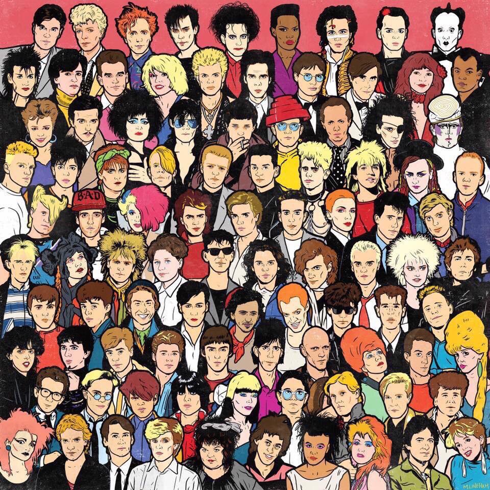 Pop Music Artists Collage