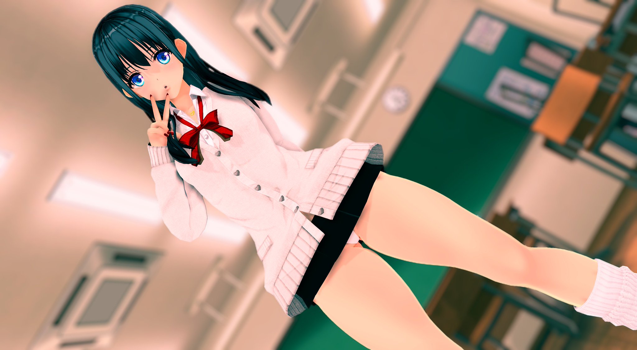 シールダーク@pixiv活動民 on Twitter: "新キャラの股多りっか(ももた りっか)ちゃんが前からお尻が見えるおパンツサービスショットを撮らせてくれました(*´﹃`*) 今後も身体 ...