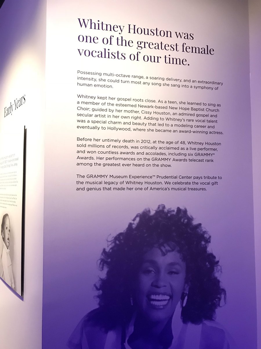 Whitney Houston Grammy Museum Exhibit - Prudential Centre October 2018 ...