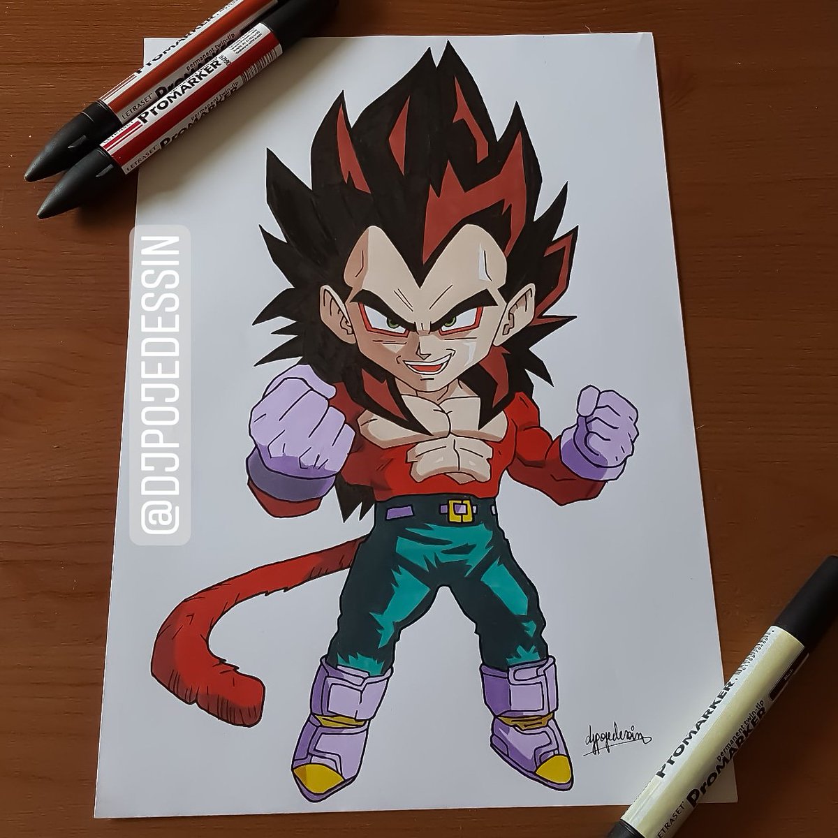 Vegeta Ssj4 Drawing