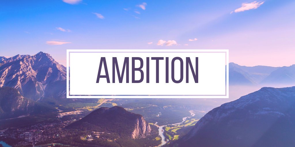 The Word Ambition Wallpaper