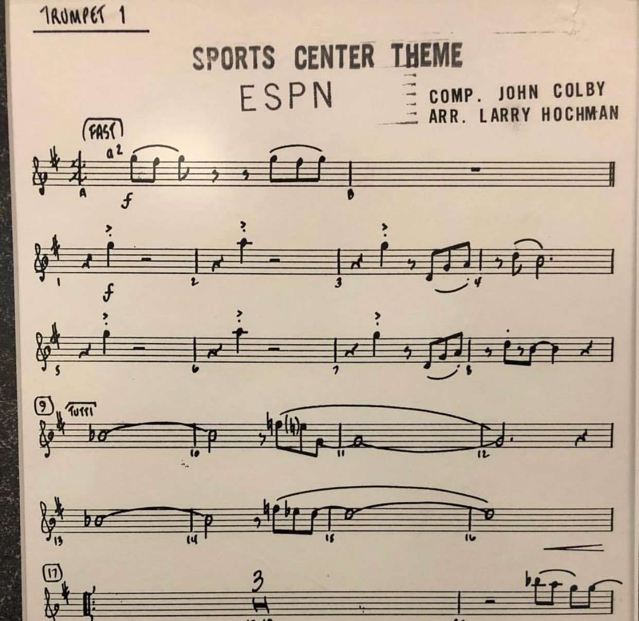 Espn Music For Trumpet