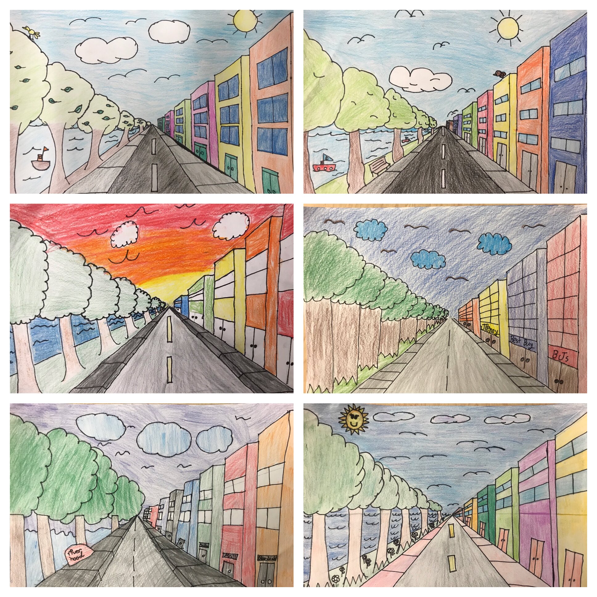 1 Point Perspective Beach