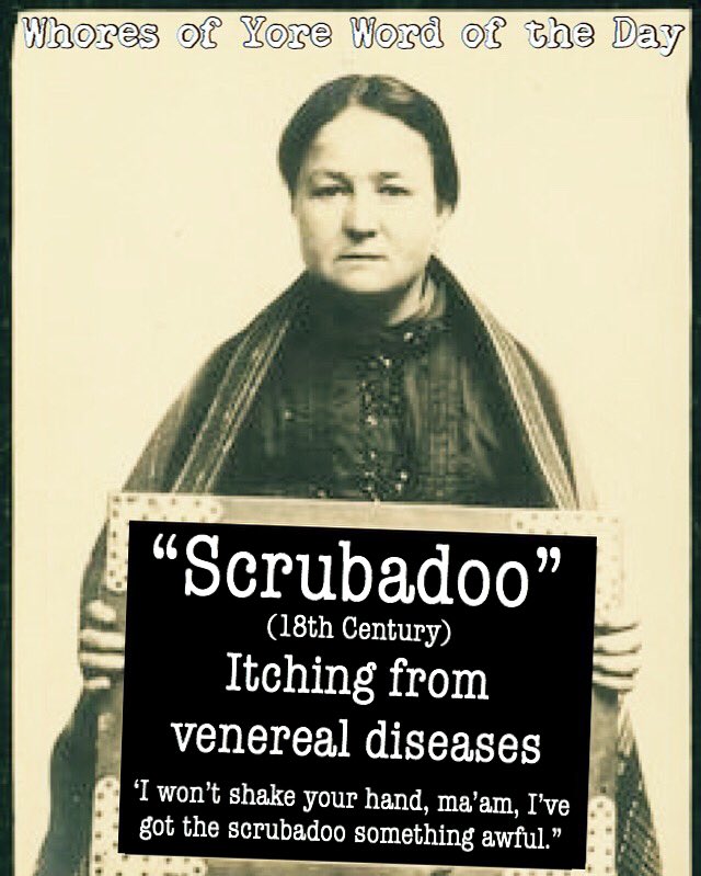 Whores Of Yore On Twitter Word Of The Day Scrubadoo”
