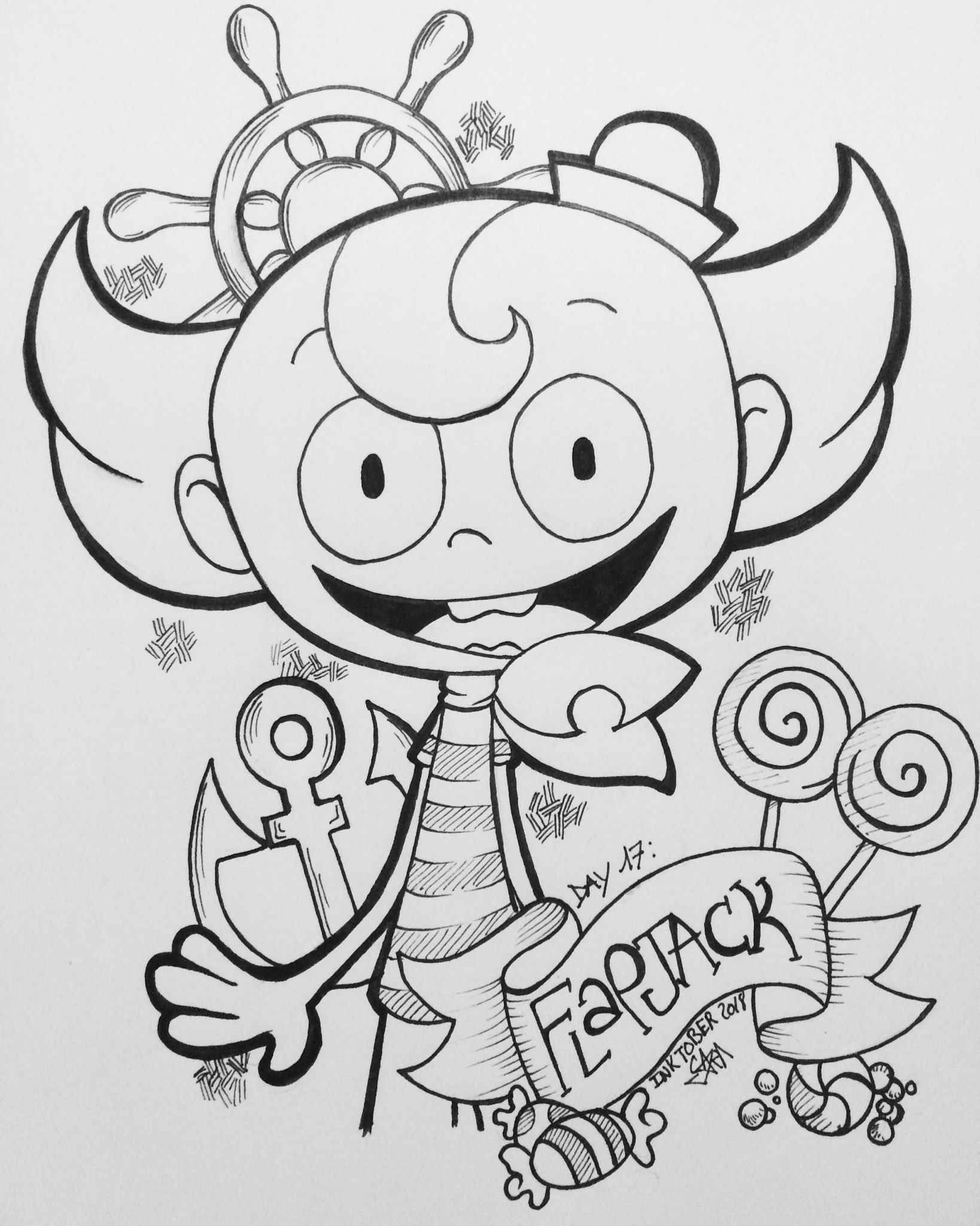 Flapjack Coloring Pages