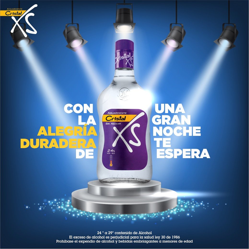 Aguardiente Cristal Sin Azucar