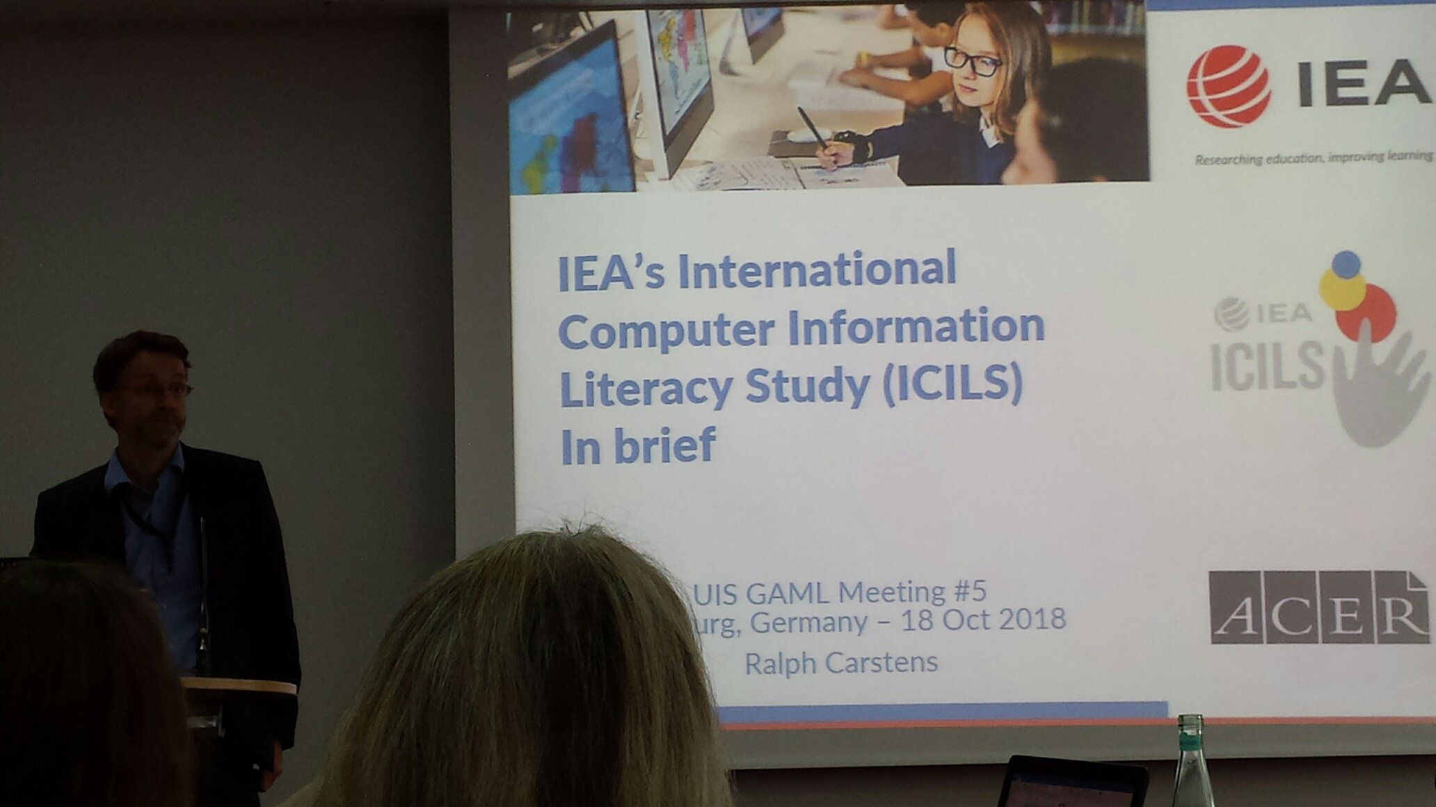 IEA - Education on Twitter: "Ralph Carstens presenting our #ICILS study at today's @UNESCOstat # ...