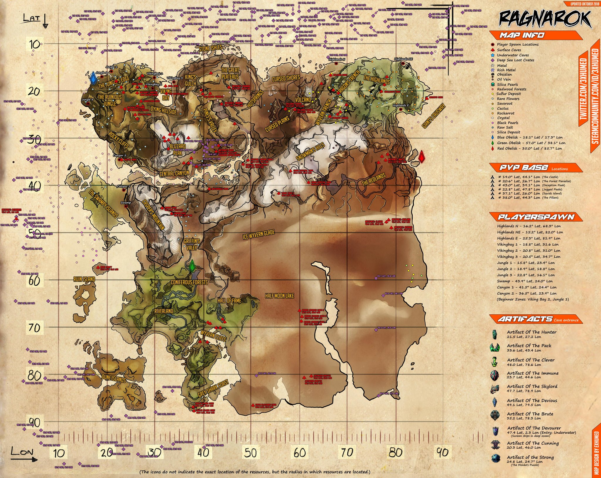 Ark Valguero Resource Map Ark Valguero Resource Map