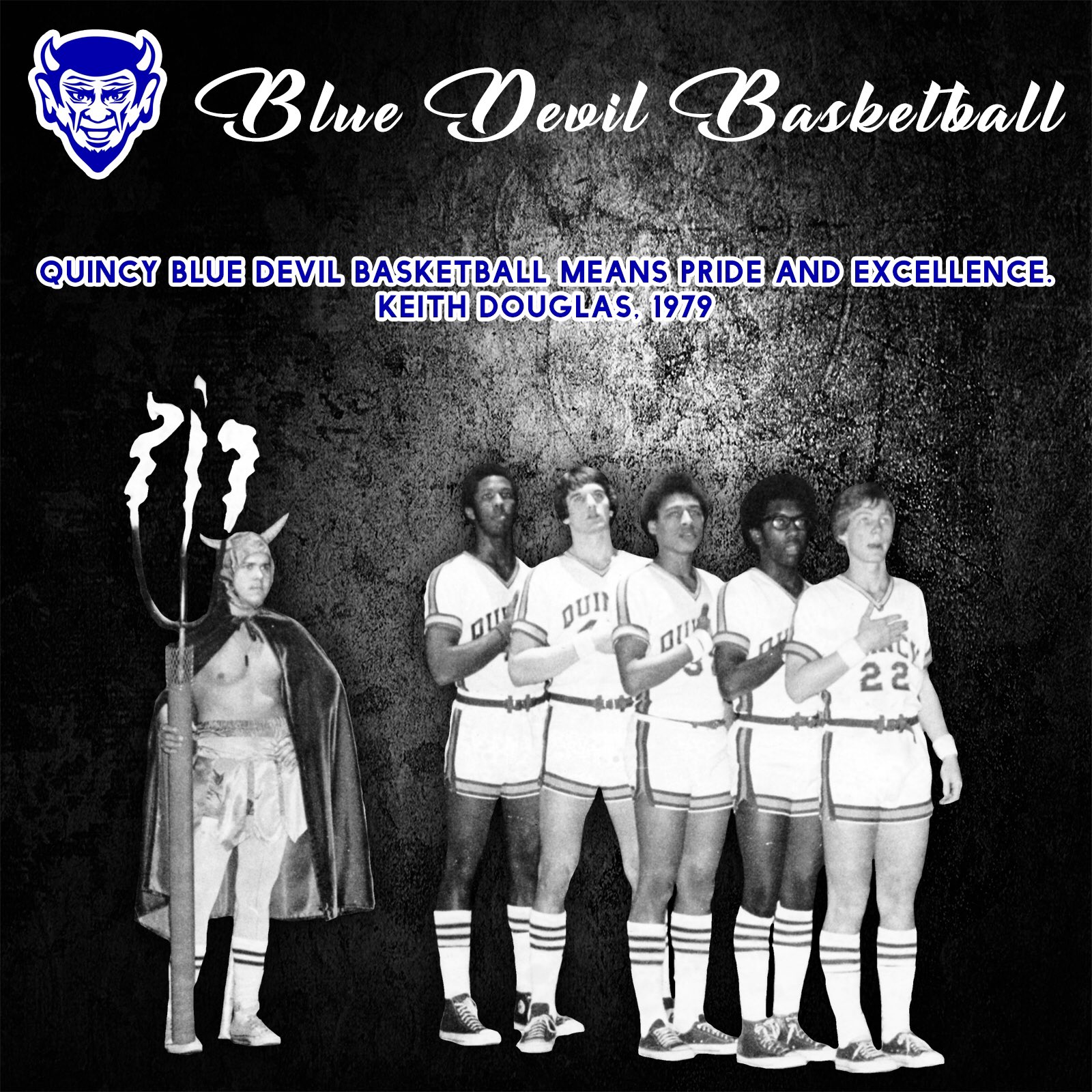 Quincy Blue Devil Logo