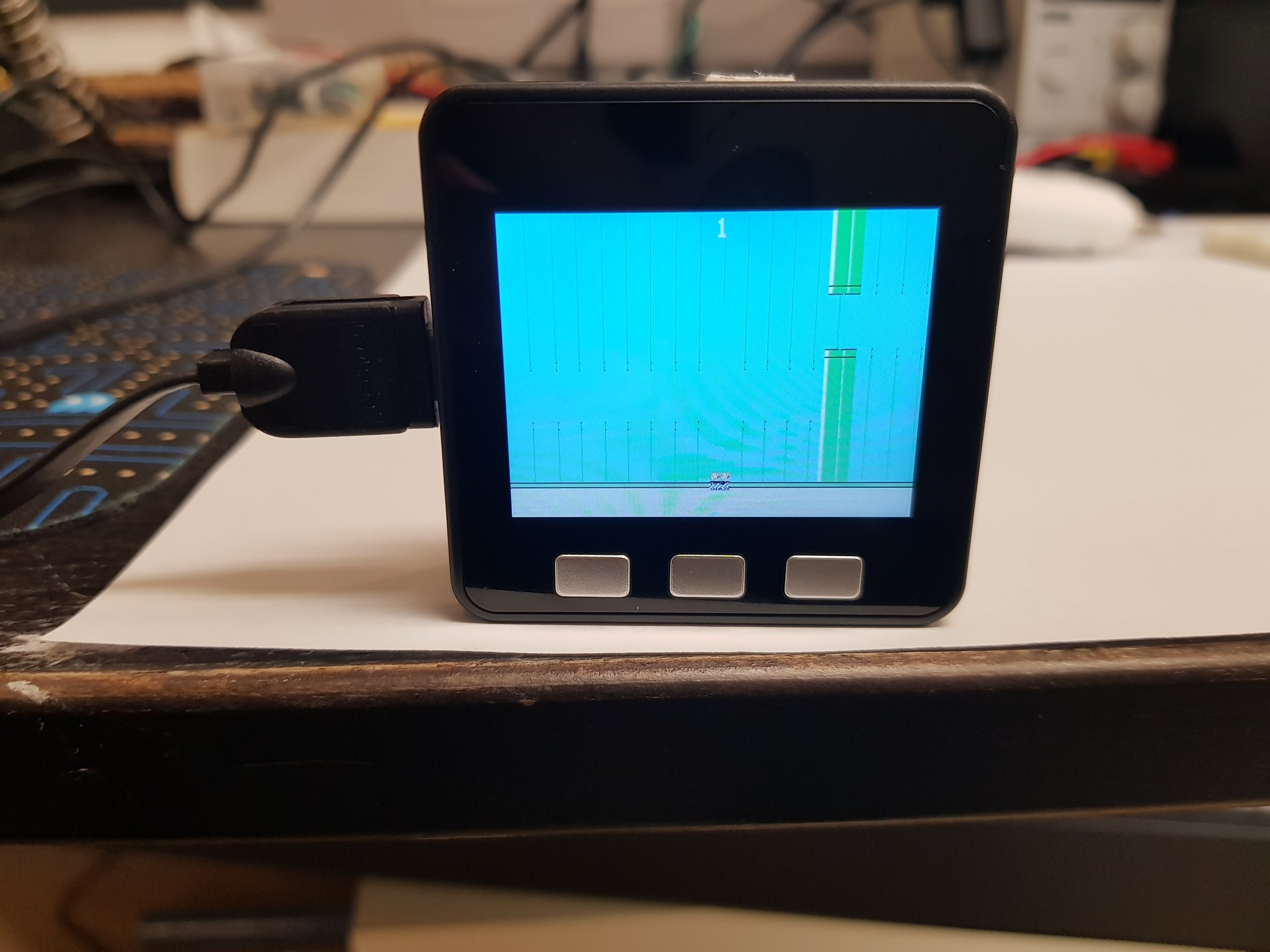 Makership Inc. on Twitter: "M5Stackサンプルプログラム紹介(その1) ①Tetris 3つのボタンで操作できます 左下のM5Stackかわいい ②Flappy ...