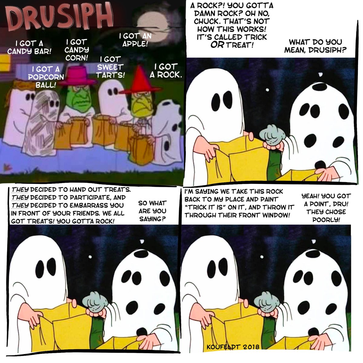 Peanuts Halloween I Got A Rock