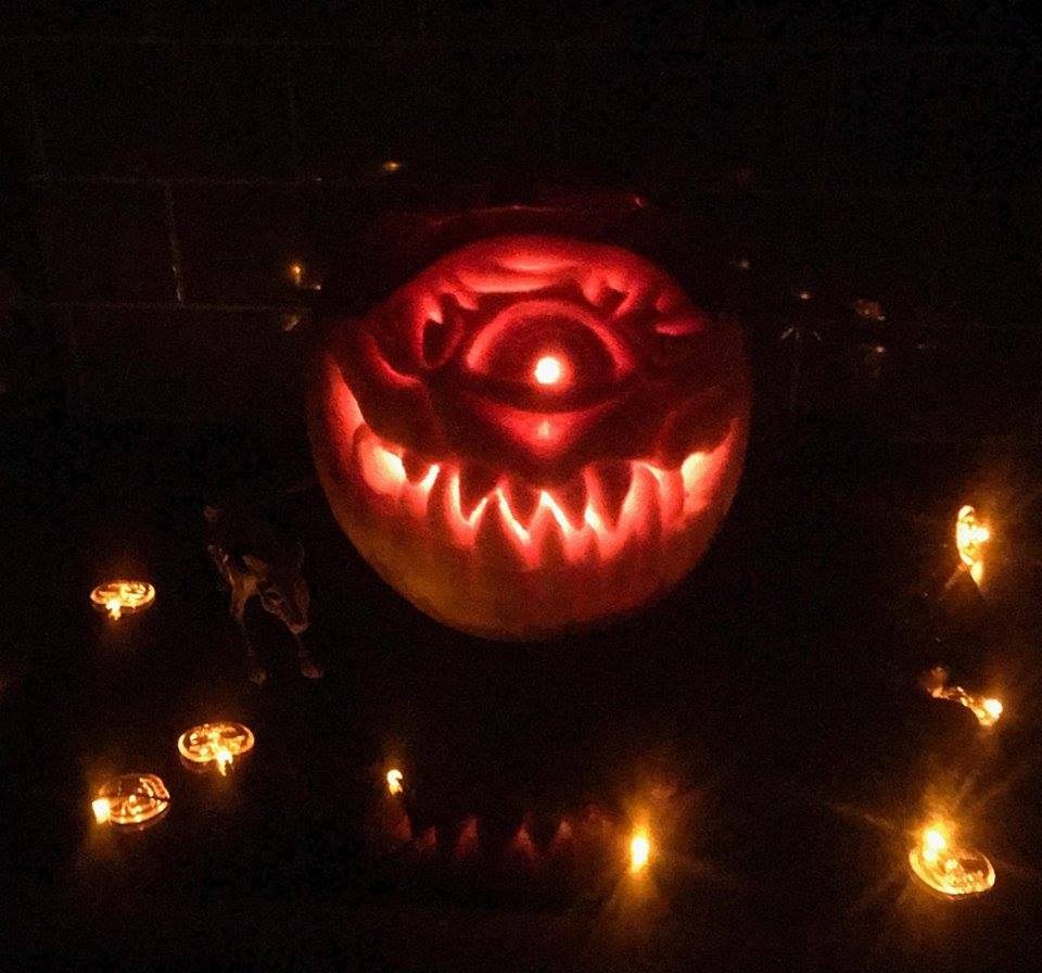 Cacodemon Pumpkin Jack-o'-lantern : Doom