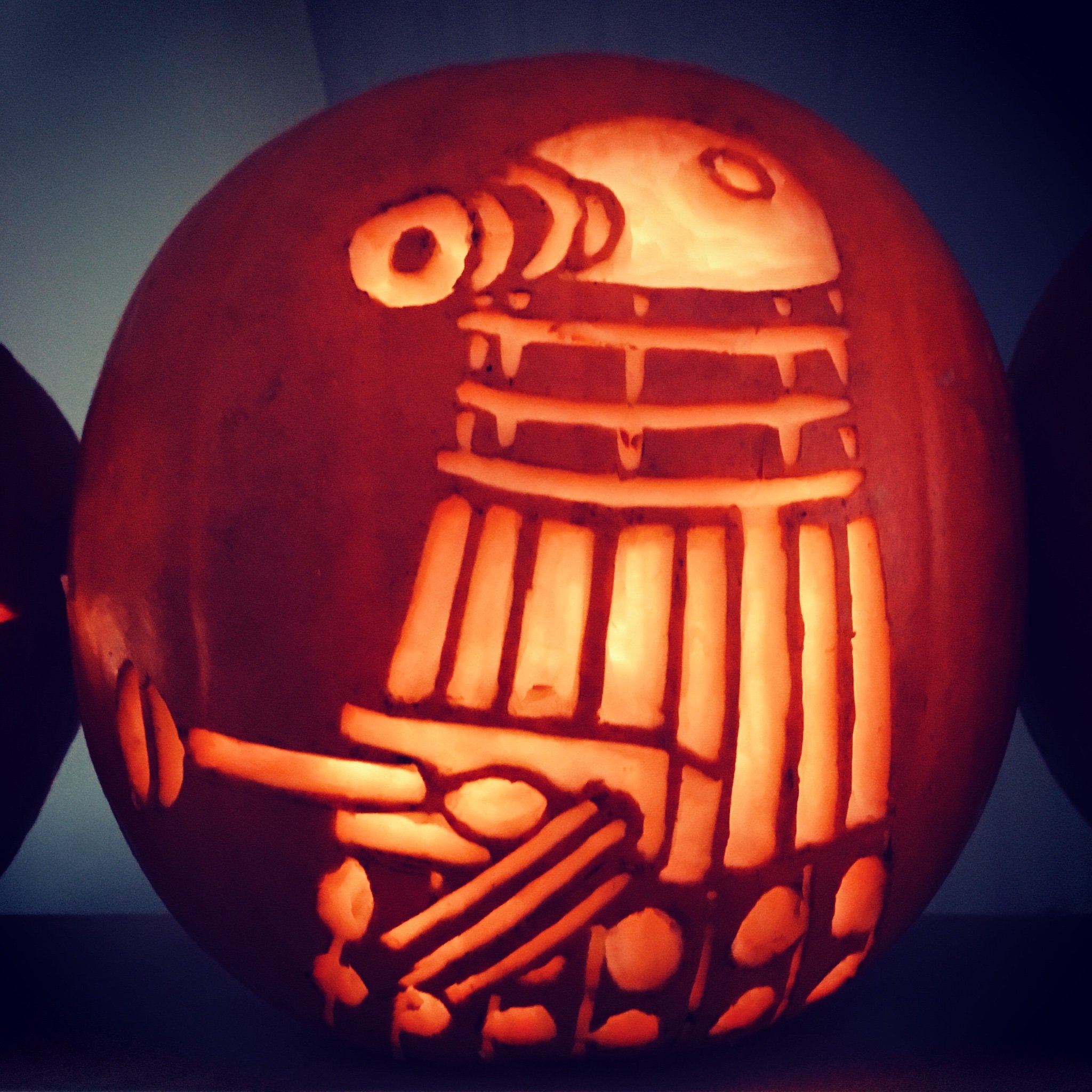 Dalek Pumpkin Carving EPBOT: More Halloween Pumpkin Fun
