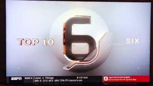 Sportscenter Top 10 Numbers