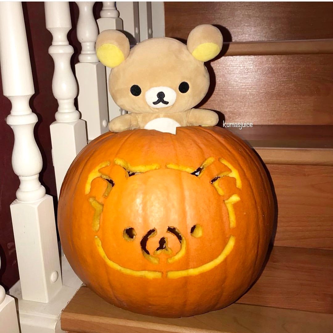 Teddy Bear Pumpkin Stencil