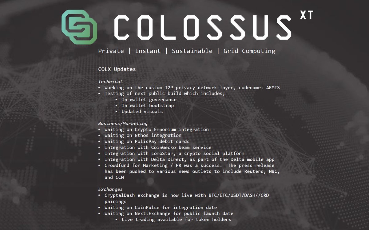 ColossusXT [not giving away ETH] (@ColossusCoinXT) | Twitter