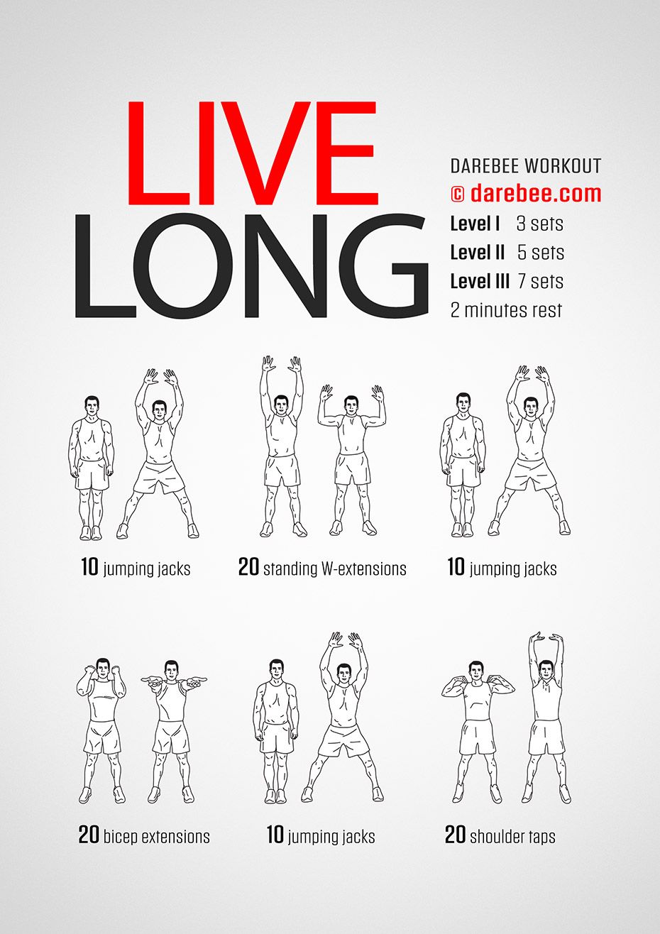 DAREBEE on Twitter: "Live Long Workout by DAREBEE https://t.co/TUrKpzHex3 #darebee #workout # ...