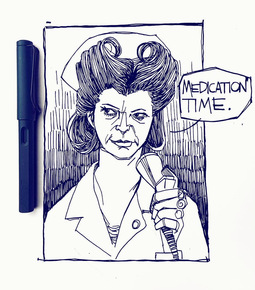 Nurse Ratched Drawing