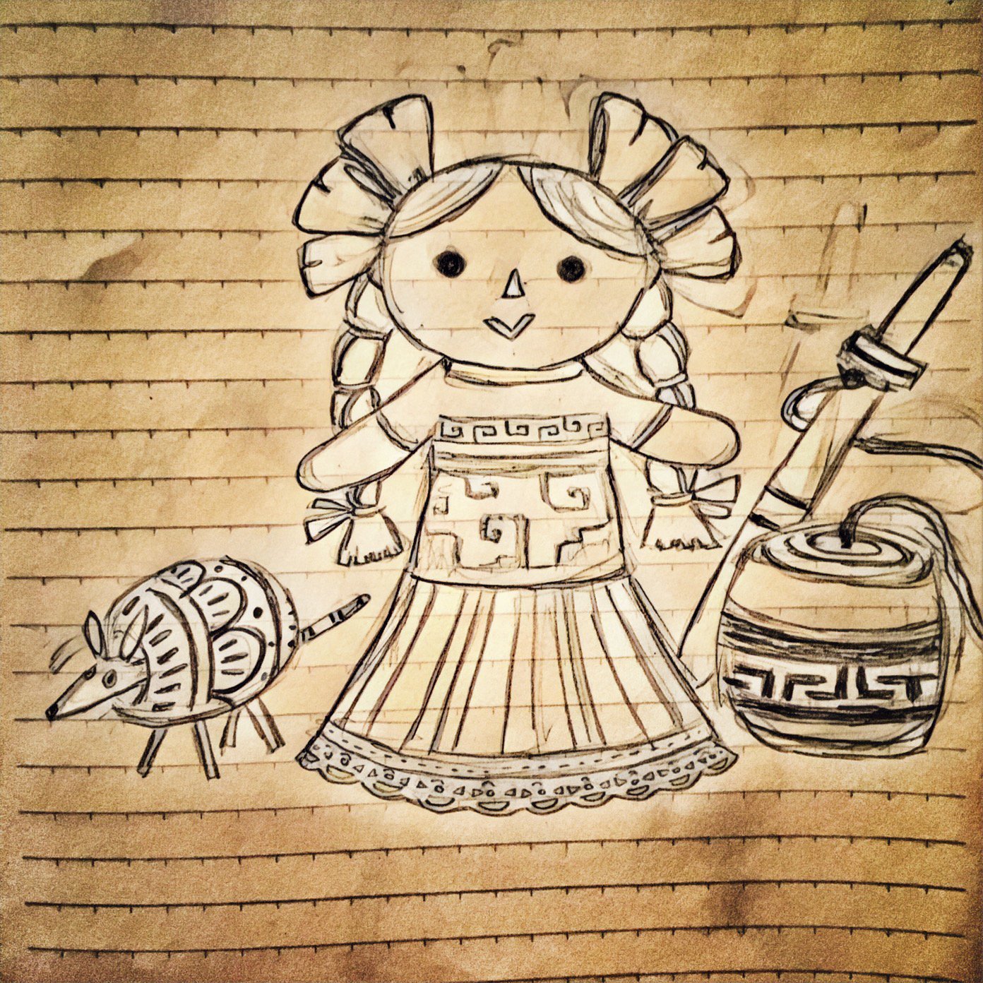 Rag Doll Drawing