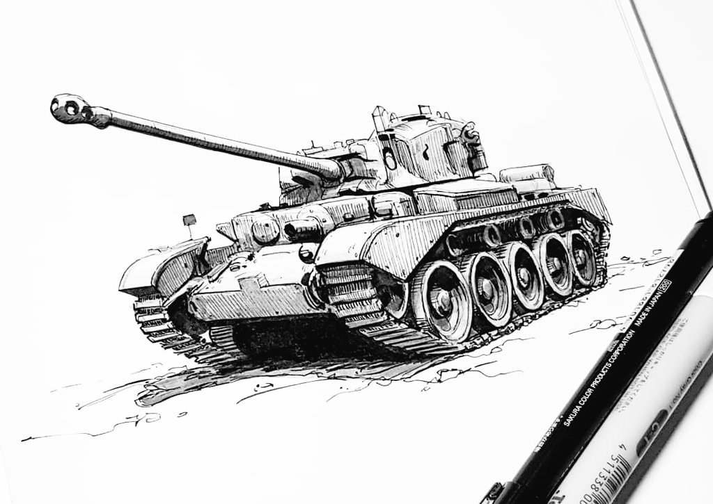 Wwii Tank Drawing