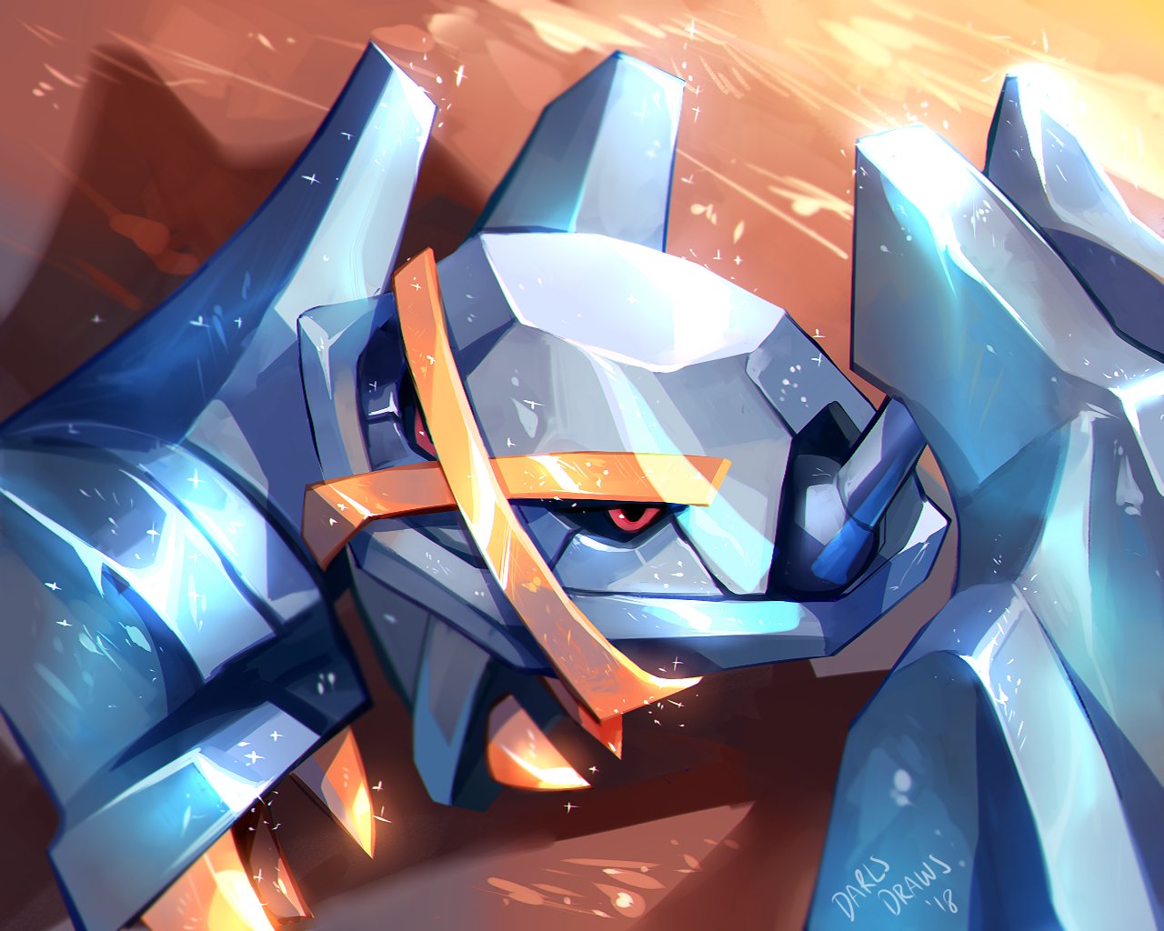Shiny Metagross Wallpaper