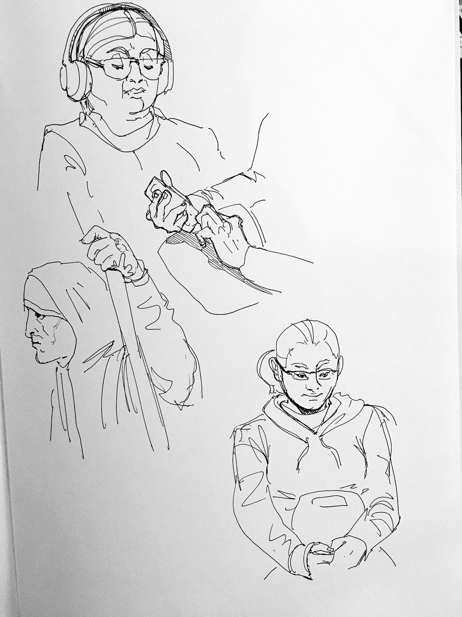 「another day, another set of train sketches 」oriの漫画