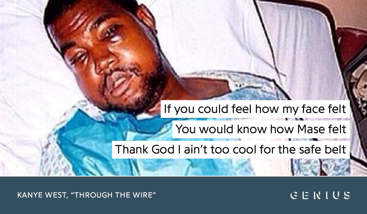 Today in 2002, kanye got in the near-fatal car accident that inspir ...