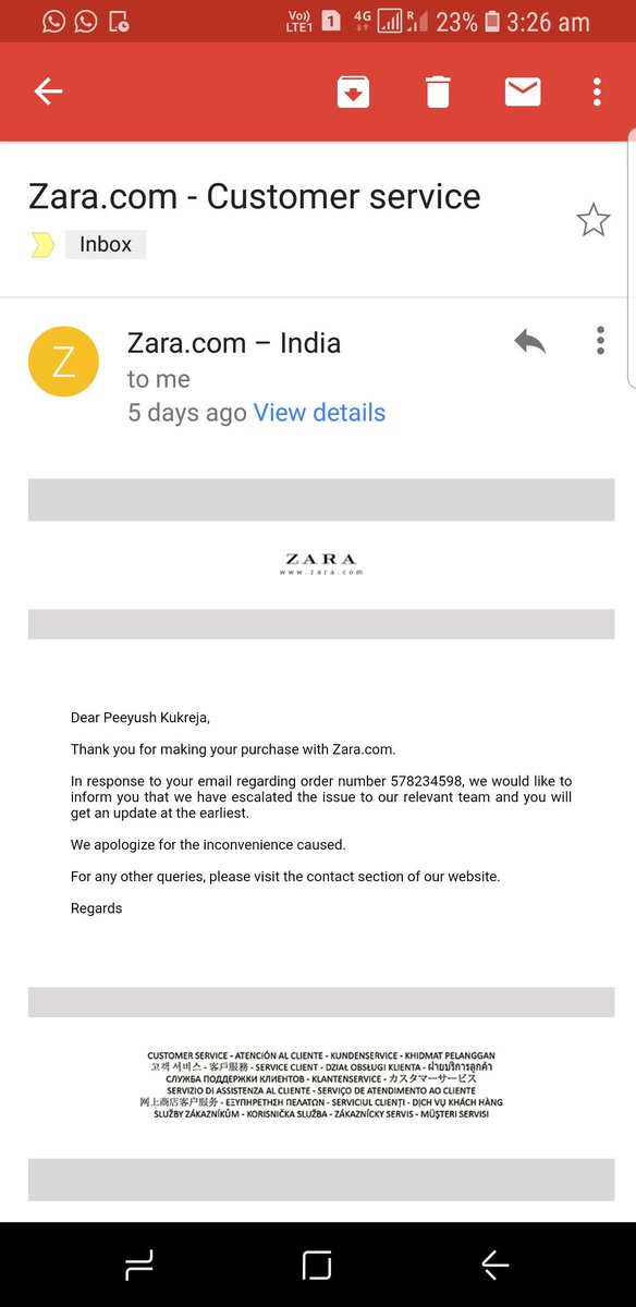 Non Fangoso appropriarsi indebitamente servizio clienti zara email ...