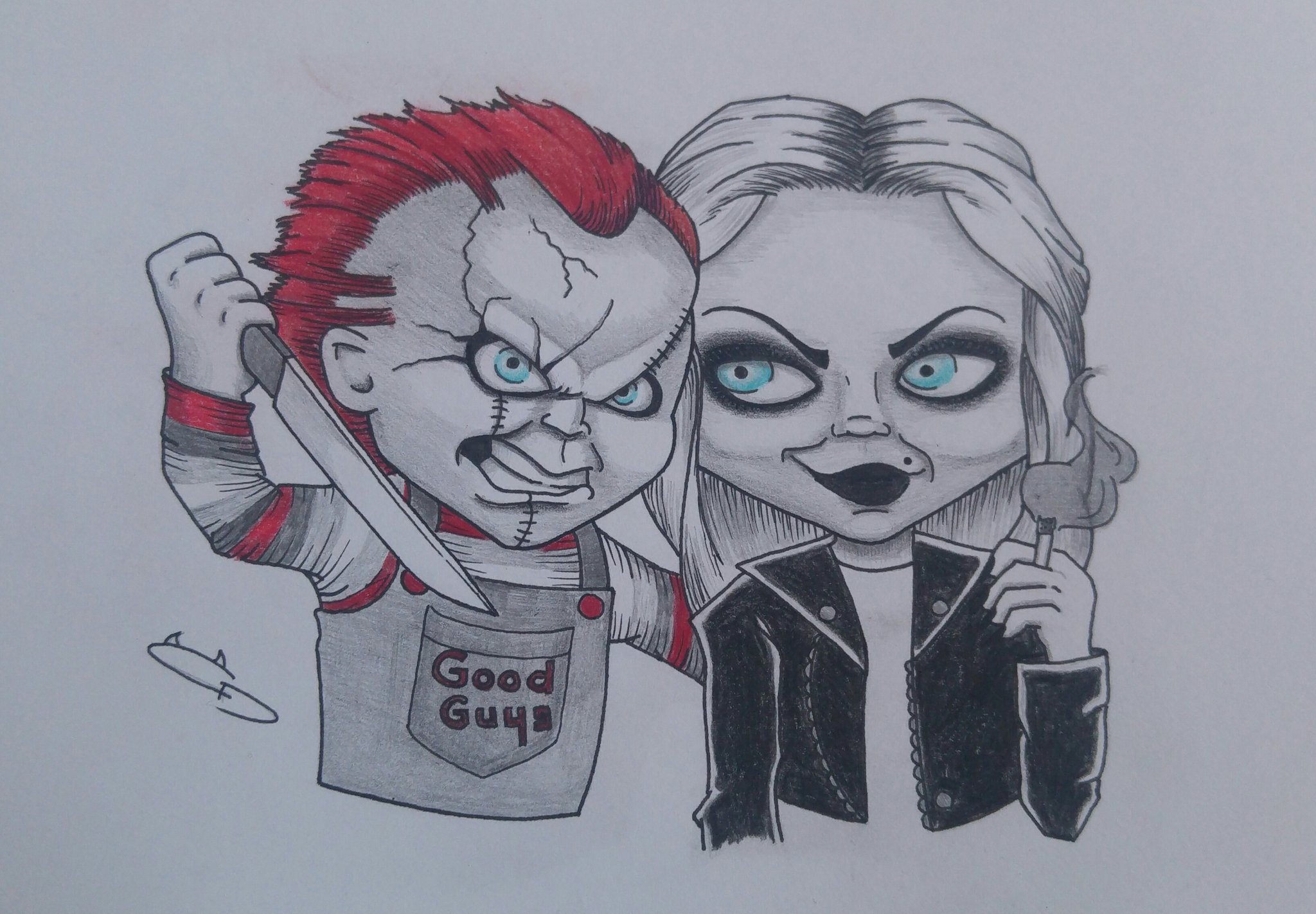 Bride Of Chucky Drawing