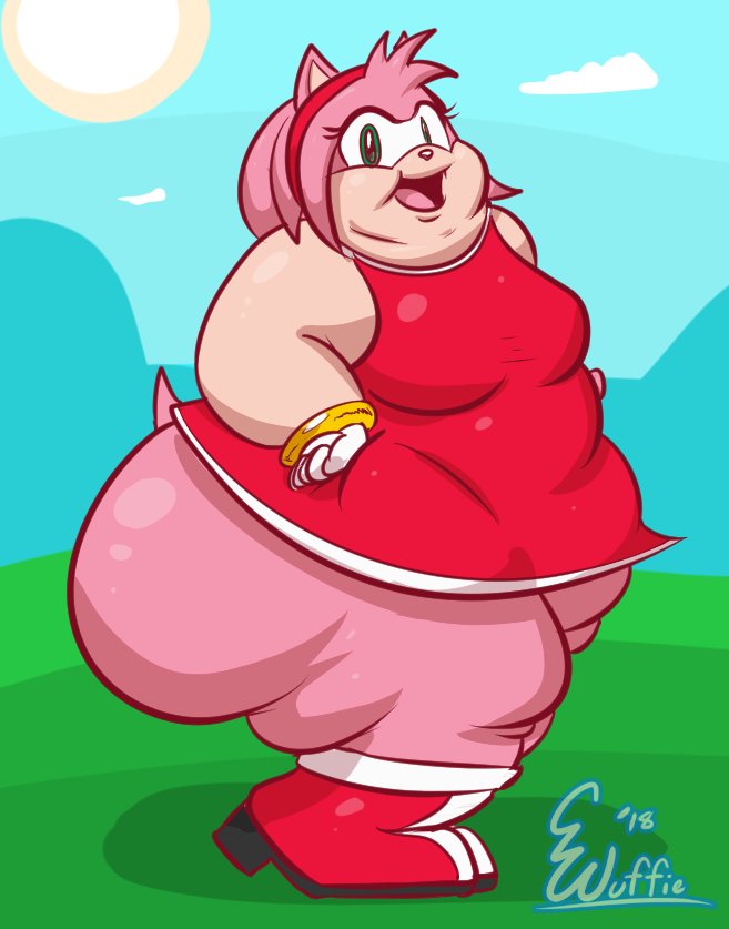 Fat Amy Rose The Hedgehog