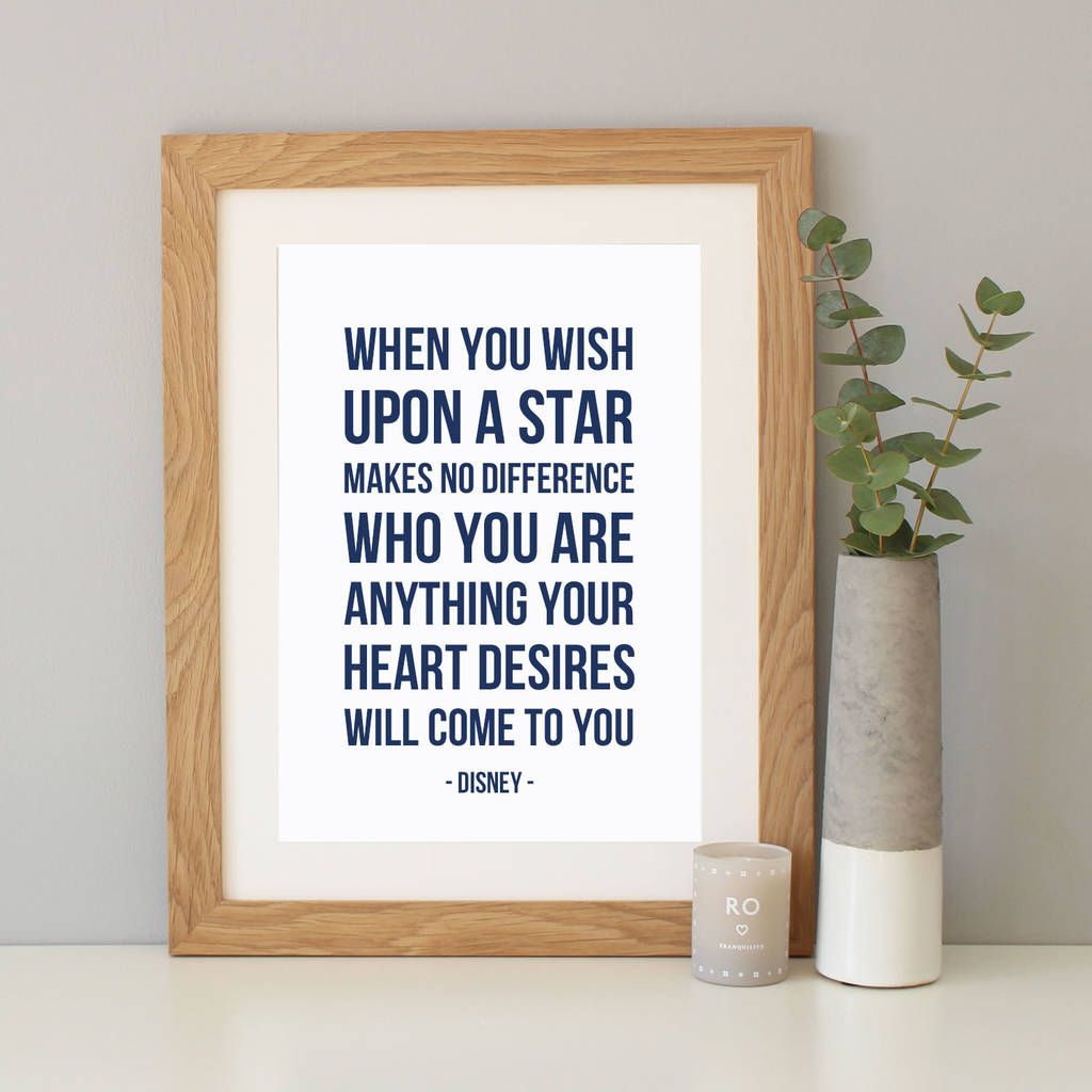 When You Wish Upon A Star Quote