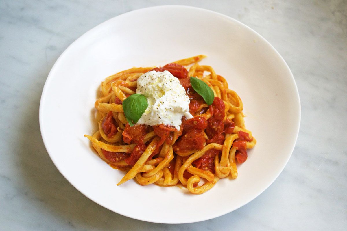 Make the time to try this beautiful chitarra pasta on WorldPastaDay ...