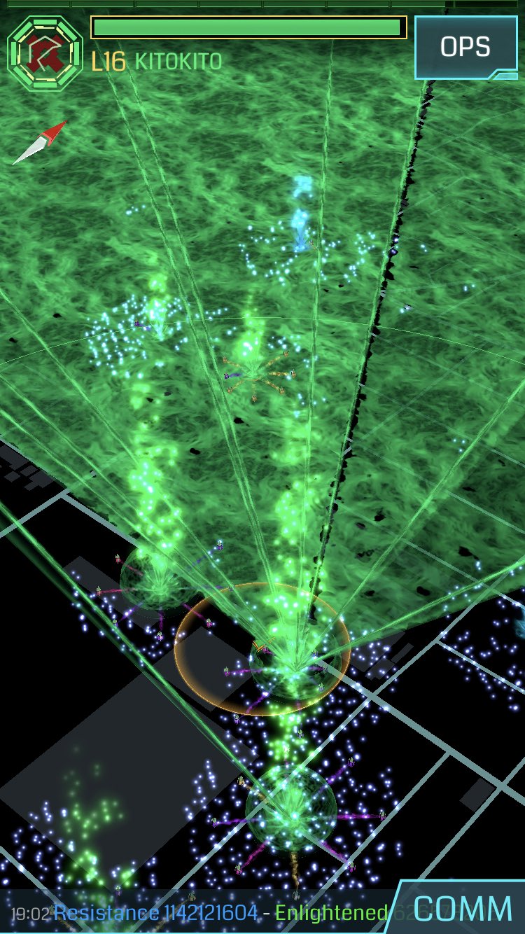 Kitokito\( ･ω･)/@日本留学 on Twitter: "IngressとIngress Primeの多重表示 #Ingress #ingressprime…