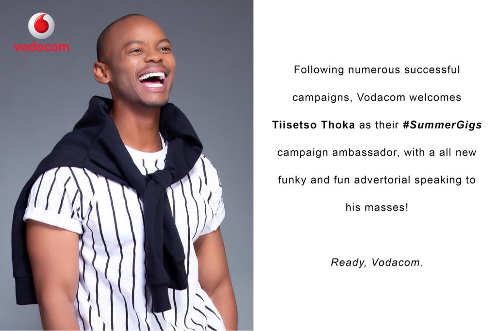 TV Mzansi on Twitter: "Congrats to the multi-talented actor @Tiisetso_Thoka for being Vodacom's ...