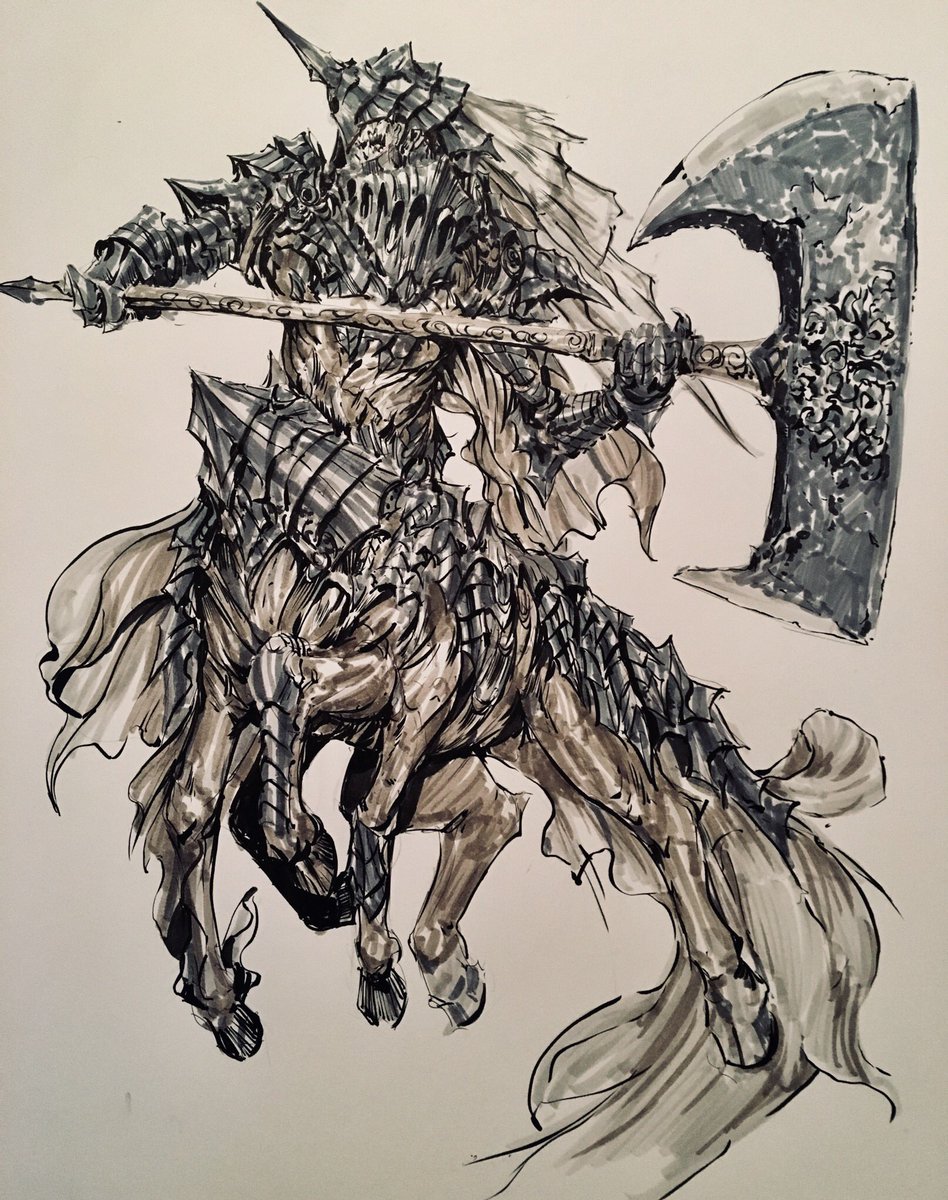 「The 26th Dark Knight, The Abyssal Beast 」|Kekai Kotakiのイラスト