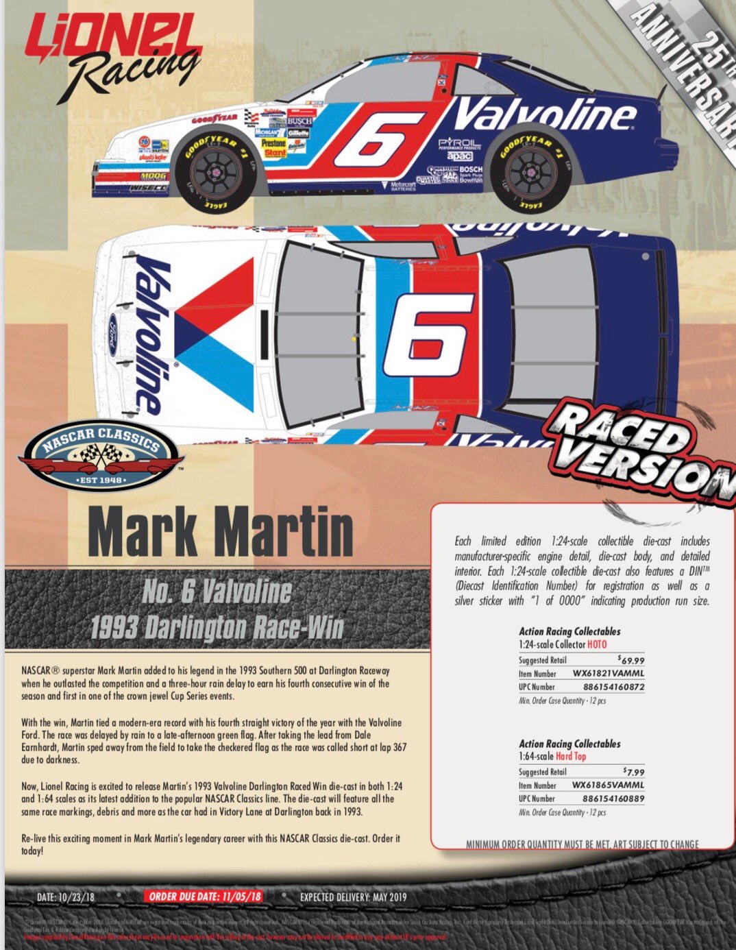 Mark Martin Car Numbers
