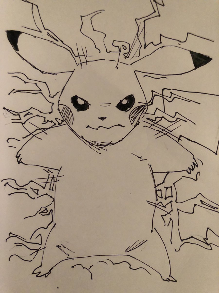 Pikachu Lightning Drawing