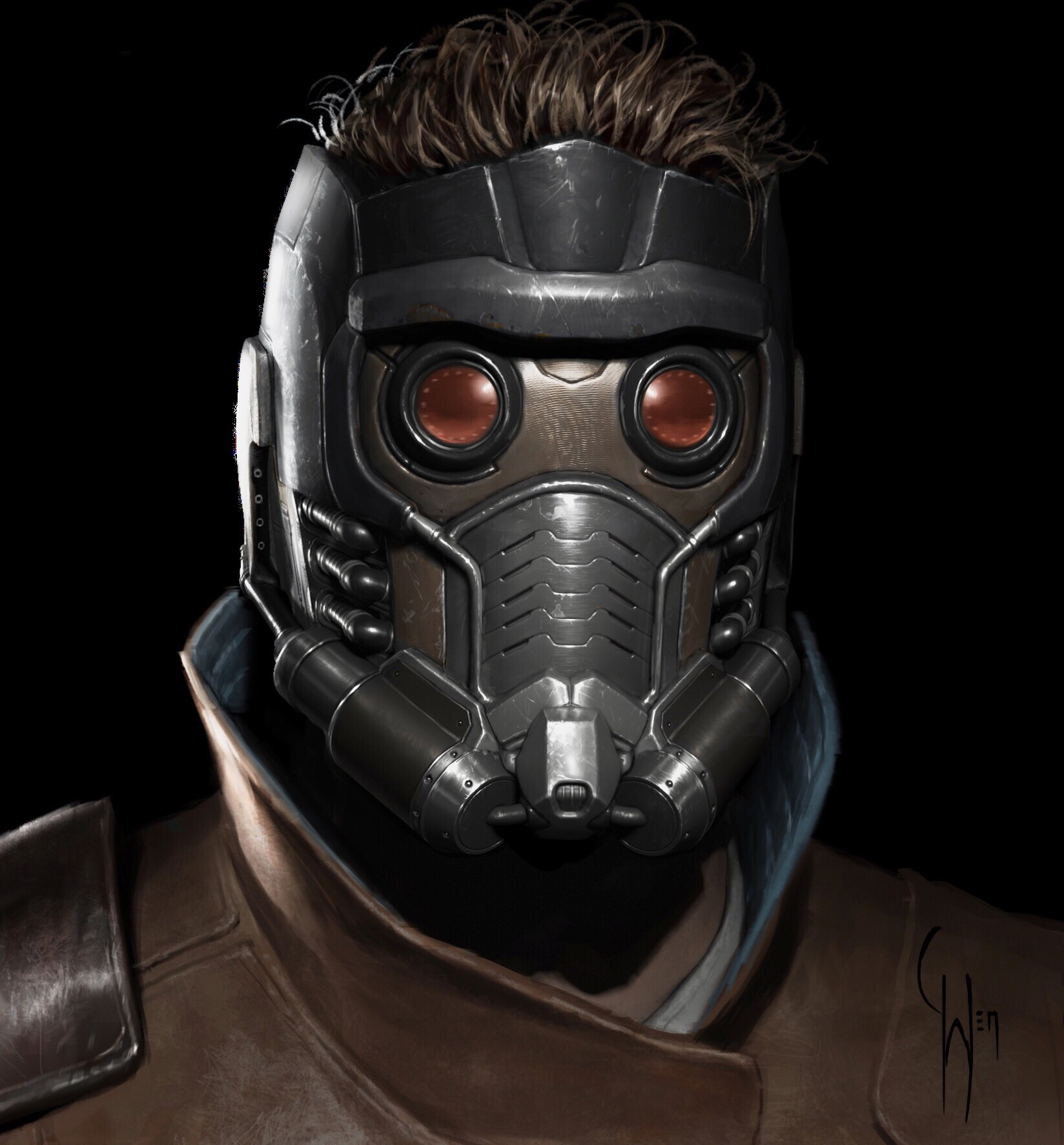 Chris Pratt Star Lord Mask