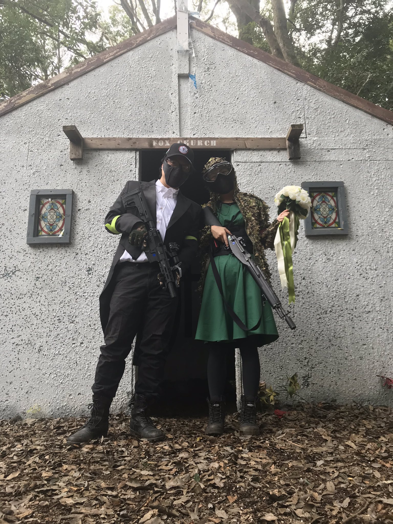 CAMP DEVGRU on Twitter: "本日Aフィールド貸切のお客様ですが、実は結婚式の二次会でサバゲーをやってます ww こんな貸切も有りですよね！ お二人ともお幸せに(^ ^)… "